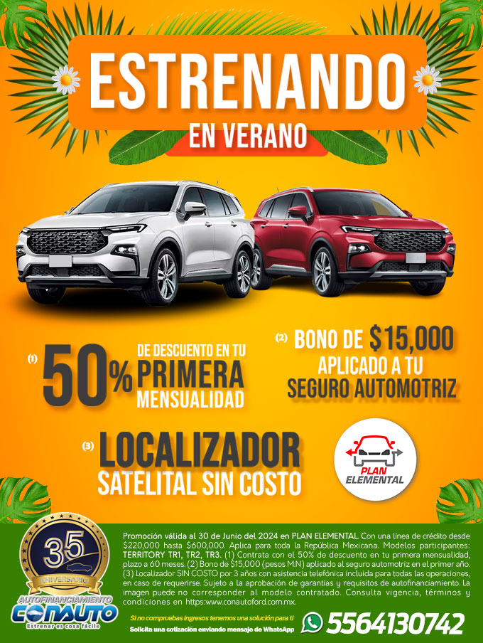 Promociones | Distribuidor Autorizado, Autofinanciamiento Conauto Ford